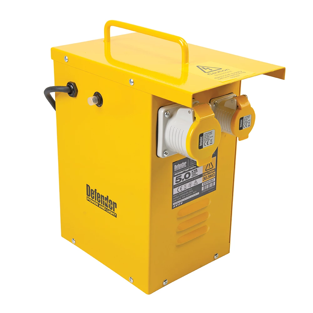 Toolstream Ltd | Defender 5kVA Metal Heater Transformer 16A / 32A
