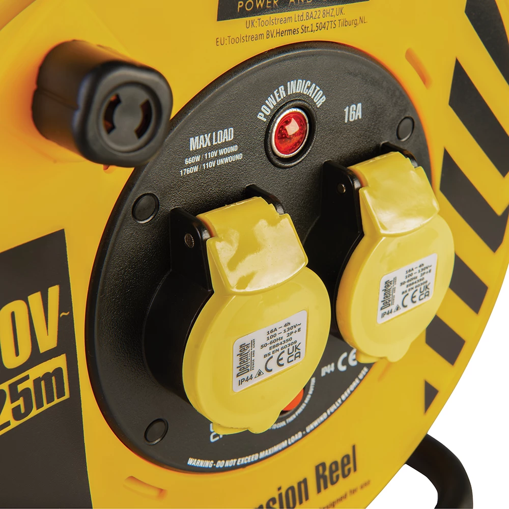 Toolstream Ltd | Defender Heavy Duty Industrial Cable Reel 25m