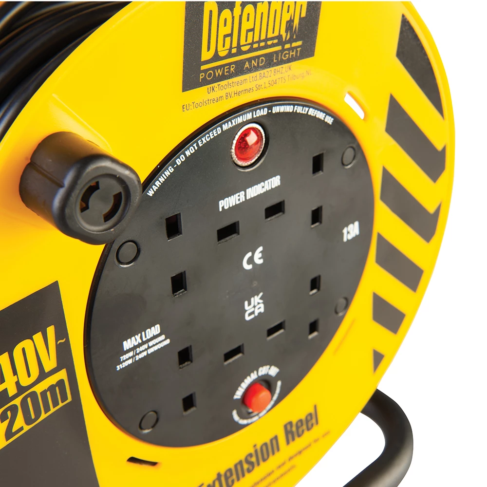 Toolstream Ltd | Defender Light Cable Reel 20m