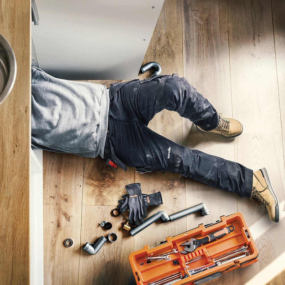 Toolstream Ltd | Scruffs Pro Flex Plus Holster Trousers Black