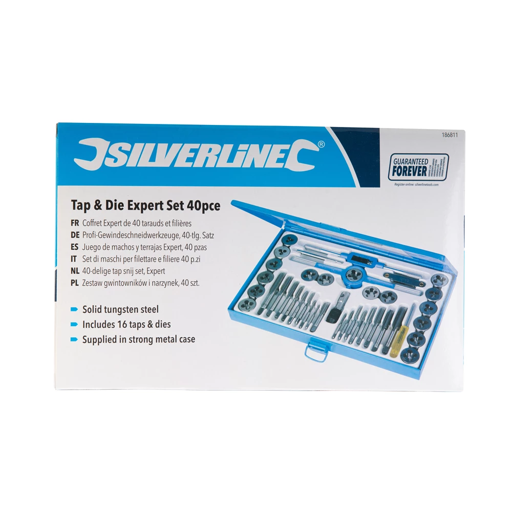 Toolstream Ltd | Silverline Expert Tap & Die Set 40pce
