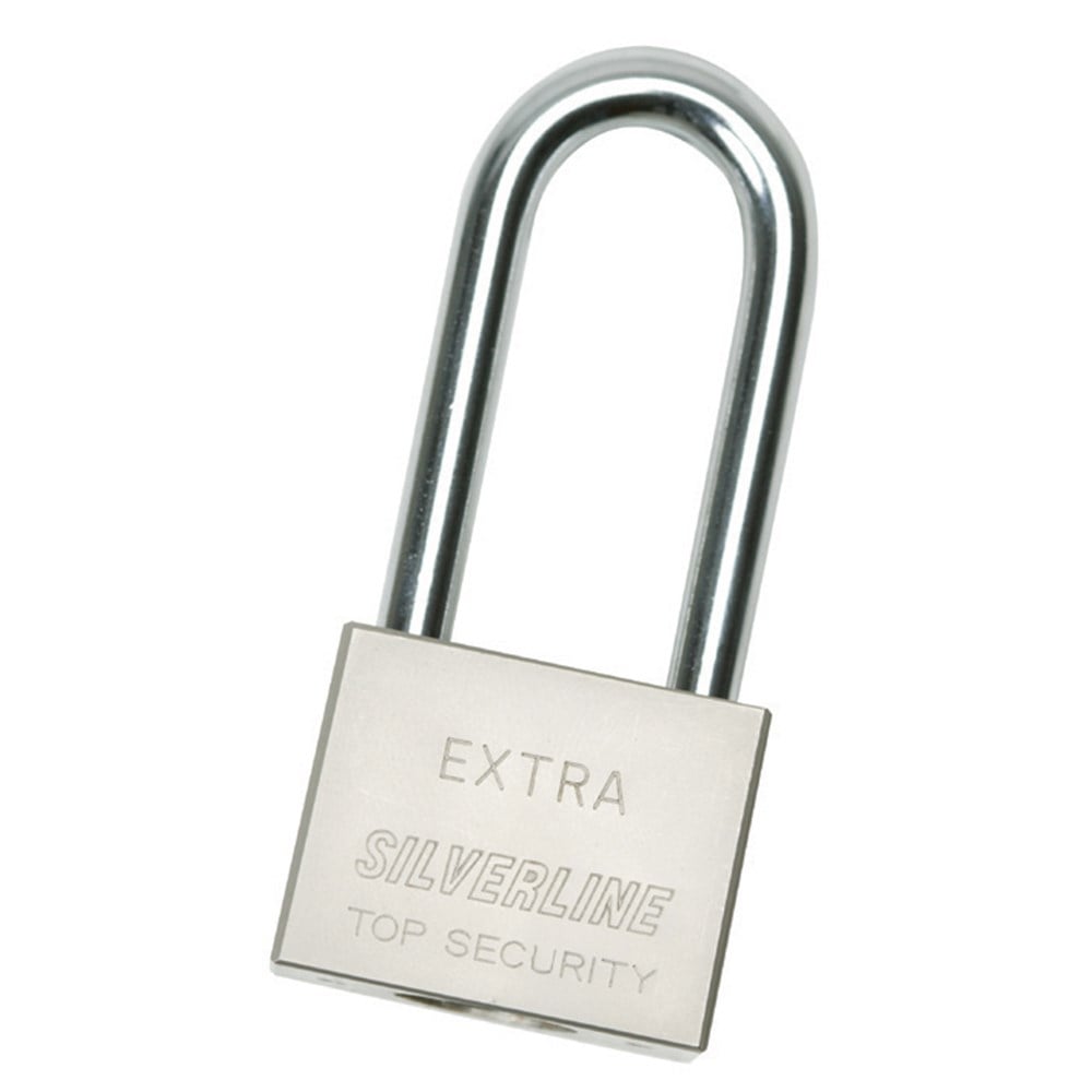 Toolstream Ltd | Silverline Steel Padlock Long Shackle
