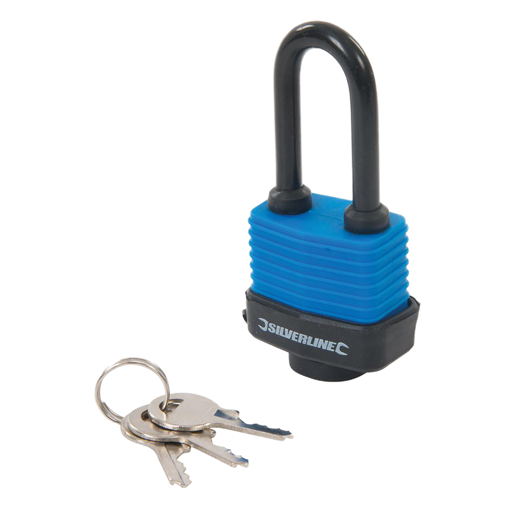 Toolstream Ltd | Silverline Weather-Resistant Padlock Long Shackle