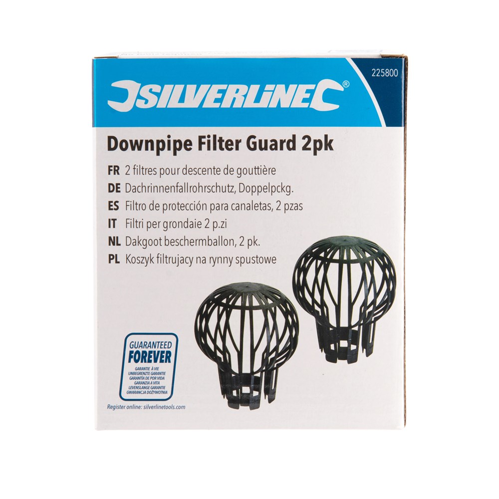 Toolstream Ltd | Silverline Downpipe Filter Guard 2pk