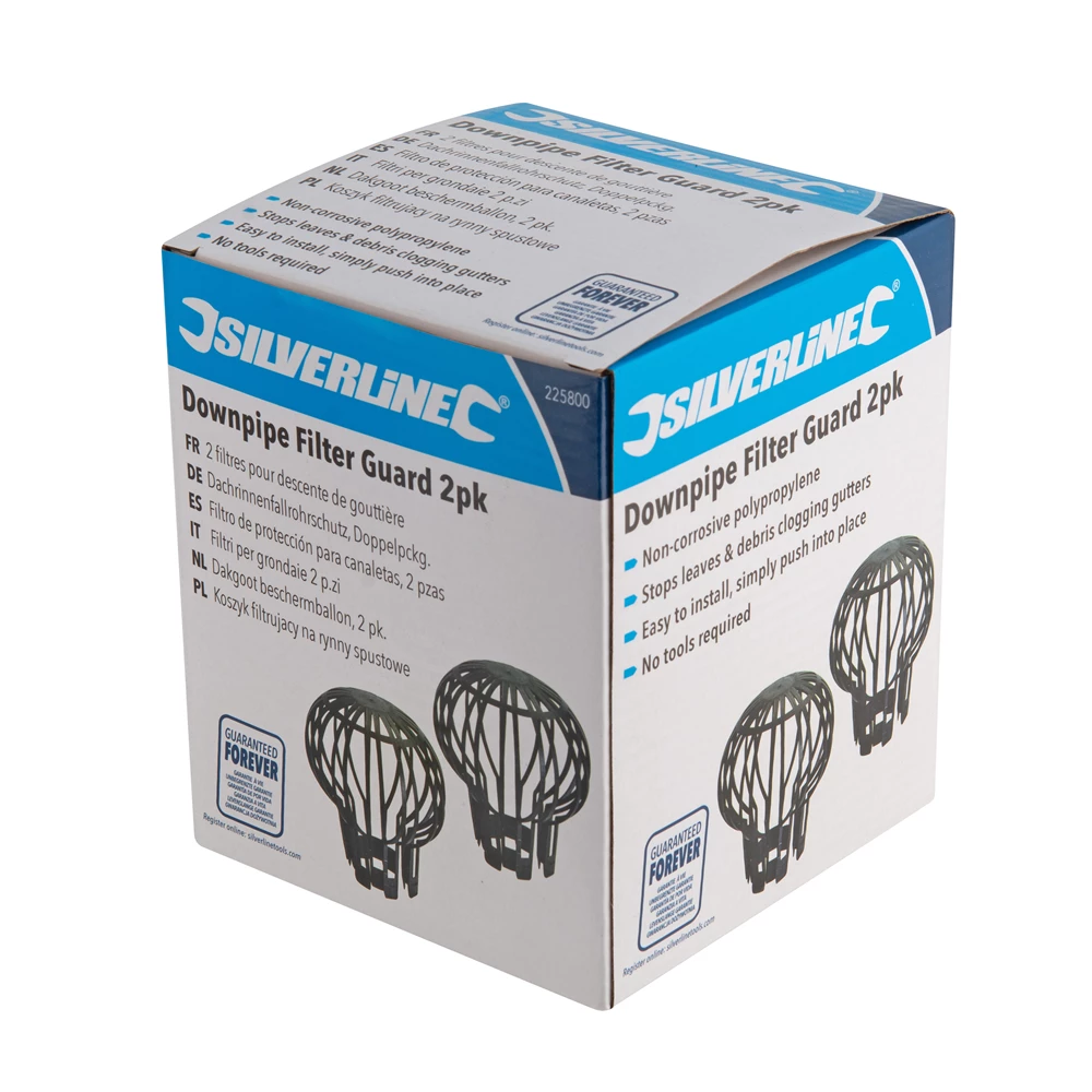 Toolstream Ltd | Silverline Downpipe Filter Guard 2pk
