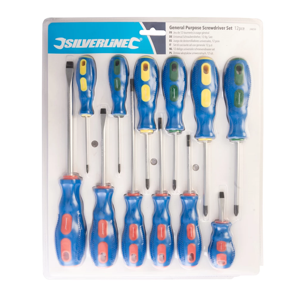 Toolstream Ltd | Silverline General Purpose Screwdriver Set 12pce