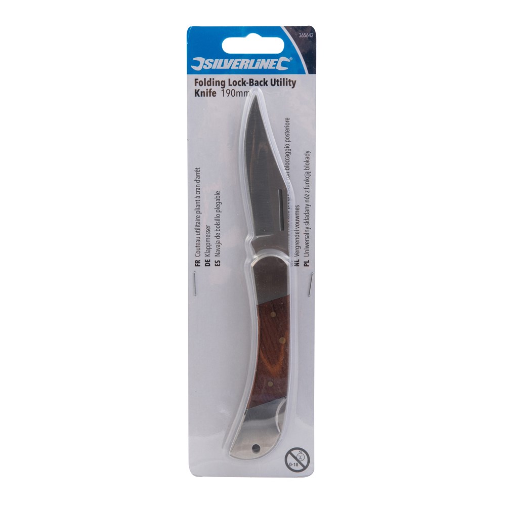 Toolstream Ltd | Silverline Folding Lock-Back Utility Knife