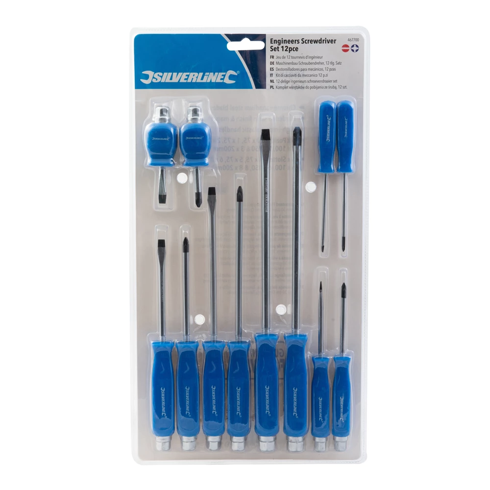 Toolstream Ltd | Silverline Engineers Screwdriver Set 12pce