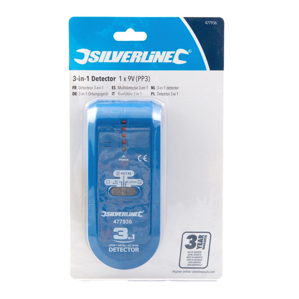 Toolstream Ltd | Silverline 3-in-1 Detector Compact