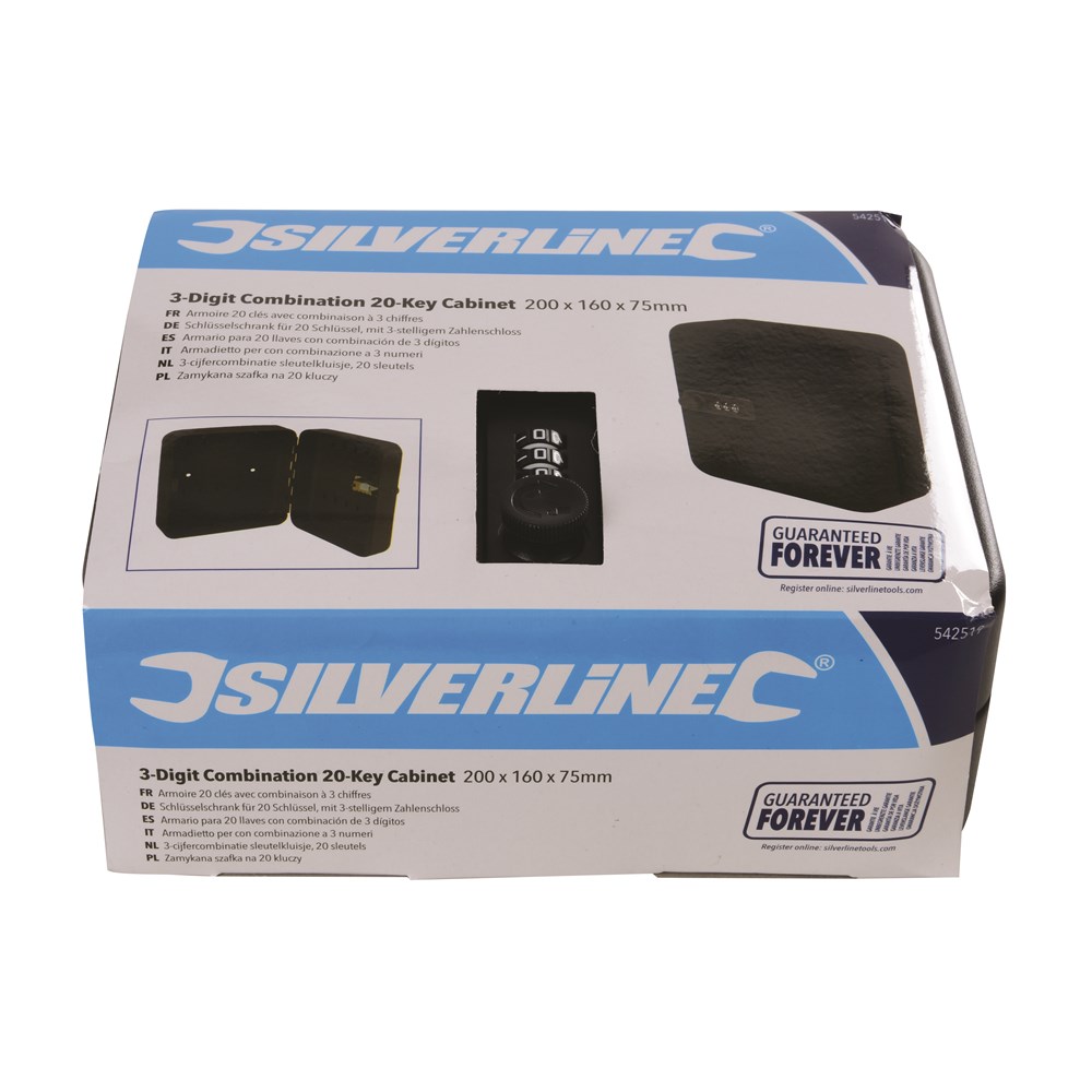 Toolstream Ltd | Silverline 3-Digit Combination 20-Key Cabinet