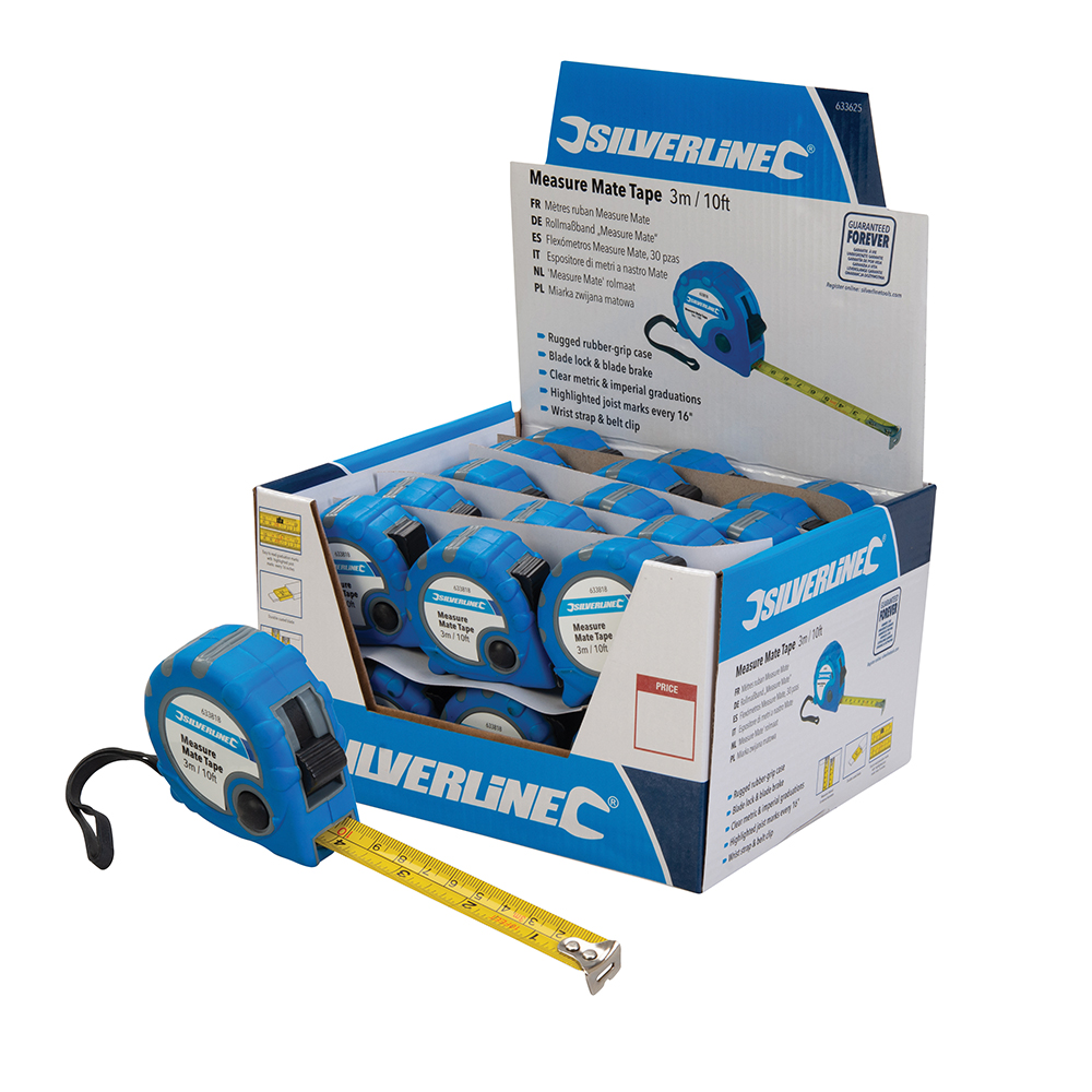 Toolstream Ltd | Silverline Measure Mate Tape Display Box