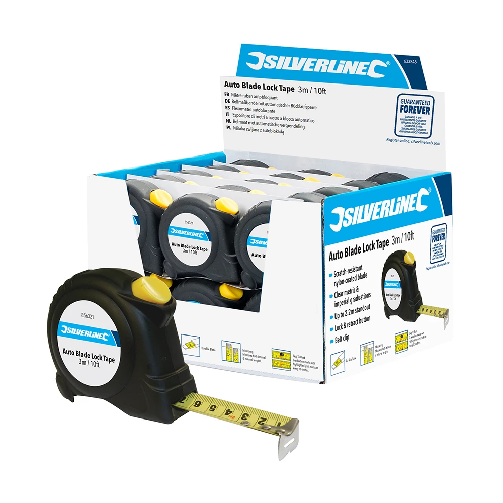 Toolstream Ltd | Silverline Auto Blade Lock Tape Display Box