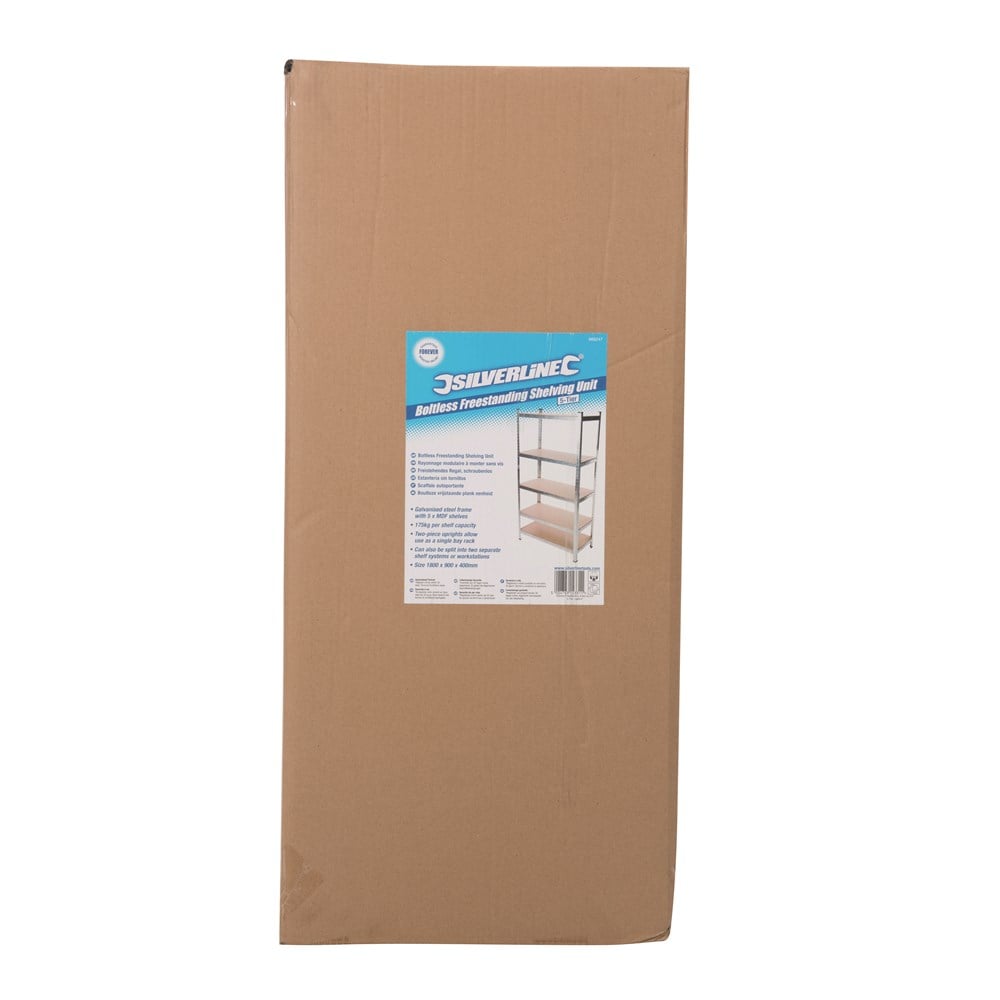 Toolstream Ltd | Silverline Boltless Freestanding Shelving Unit