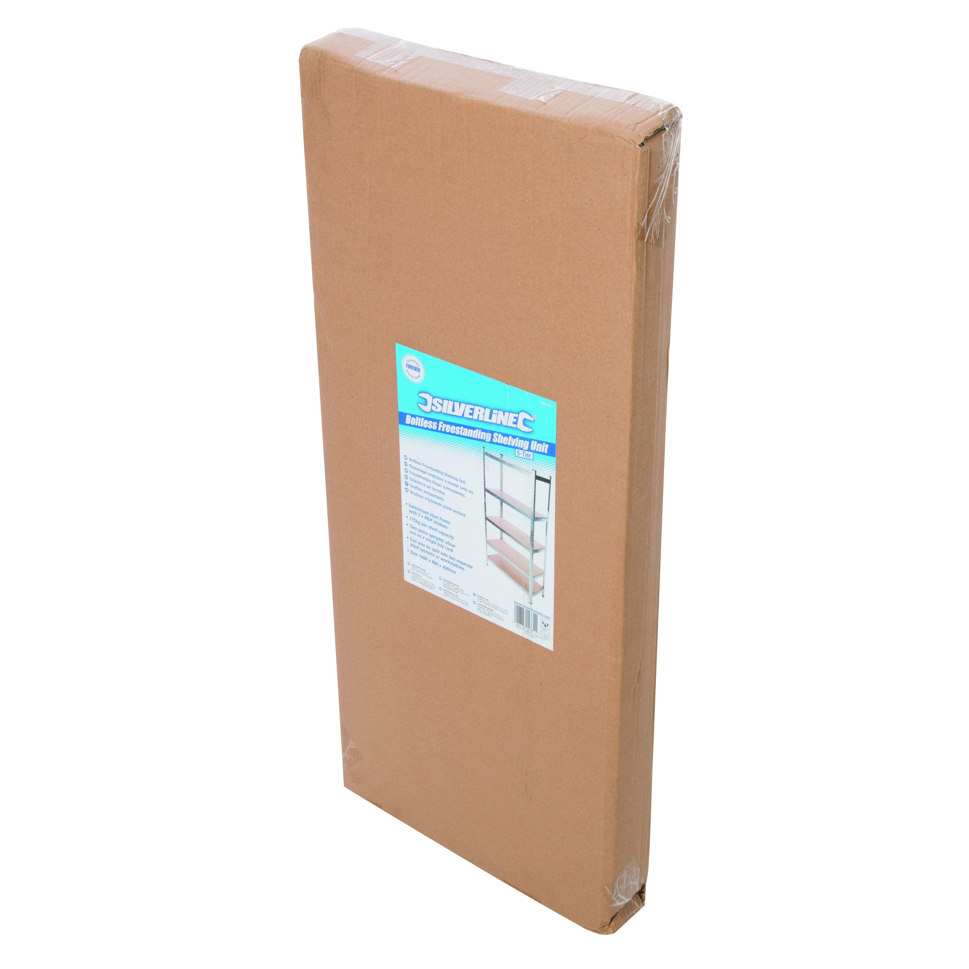 Toolstream Ltd | Silverline Boltless Freestanding Shelving Unit