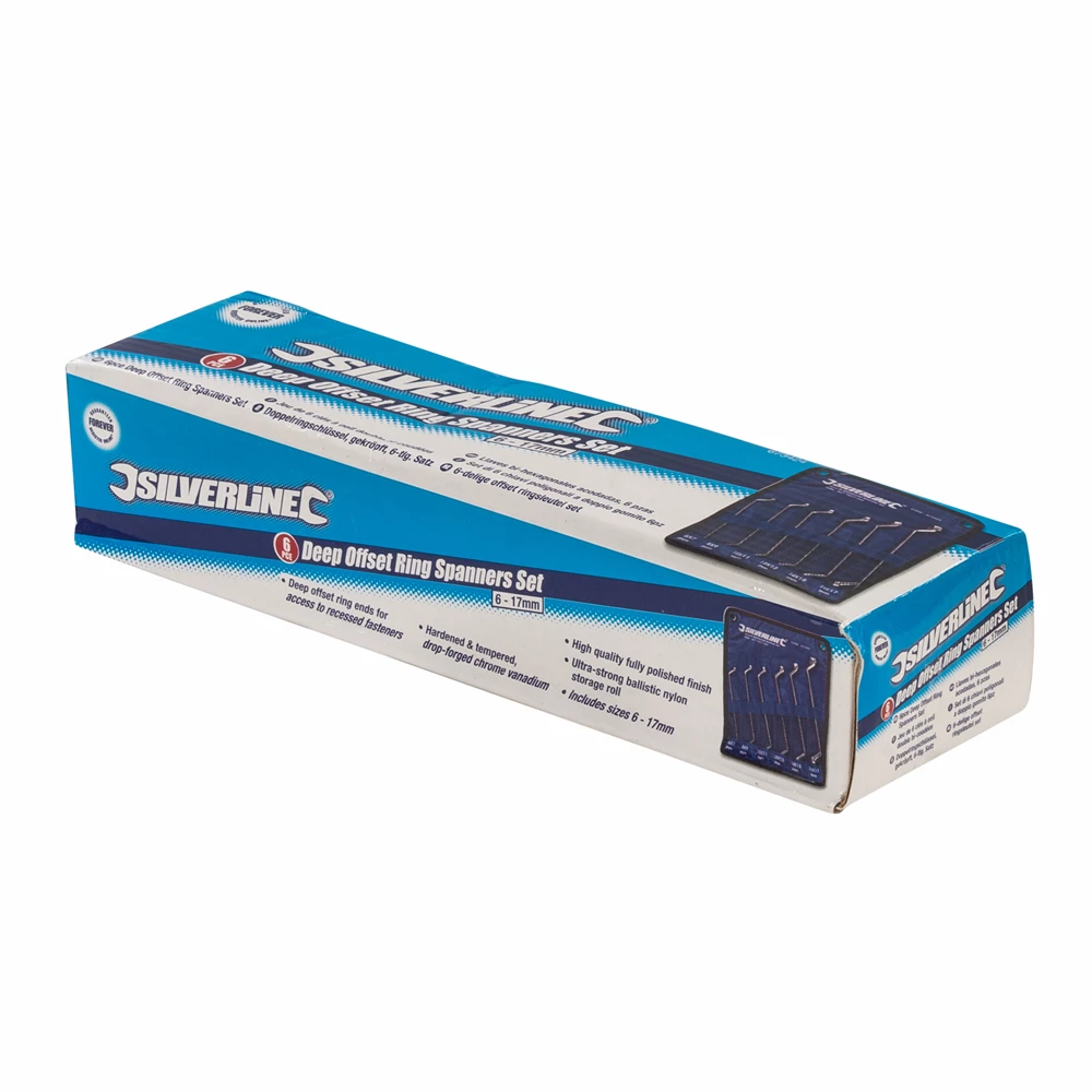 Toolstream Ltd | Silverline Deep Offset Ring Spanners Set 6pce