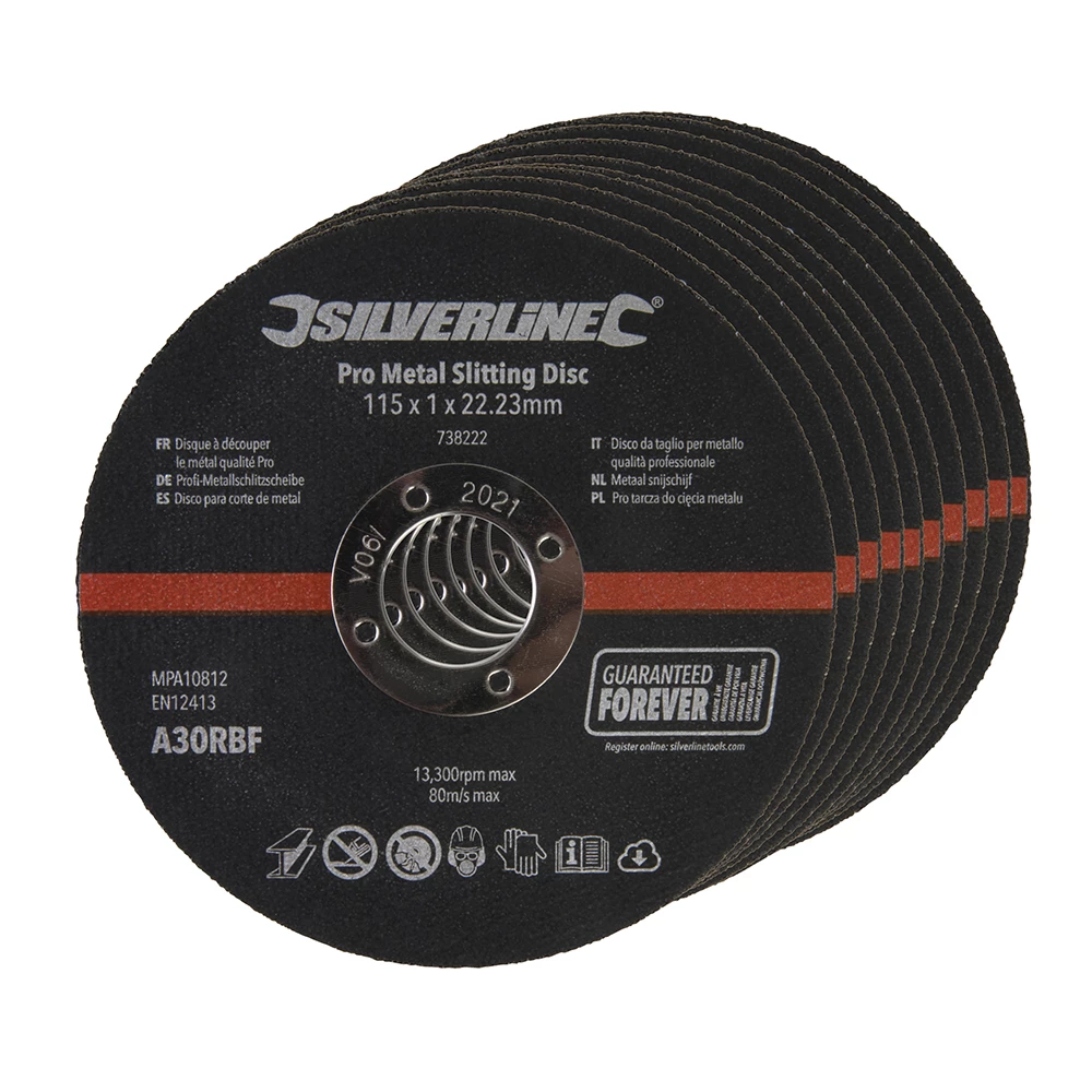 Toolstream Ltd | Silverline Pro Metal Slitting Disc 10pk