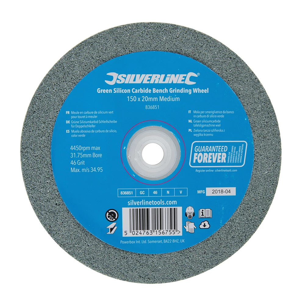 Toolstream Ltd | Silverline Green Silicon Carbide Bench Grinding Wheel