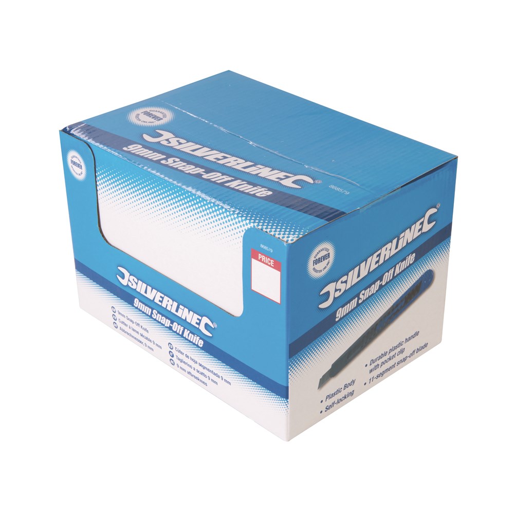 Toolstream Ltd | Silverline 9mm Snap-Off Knife Display Box 48pce