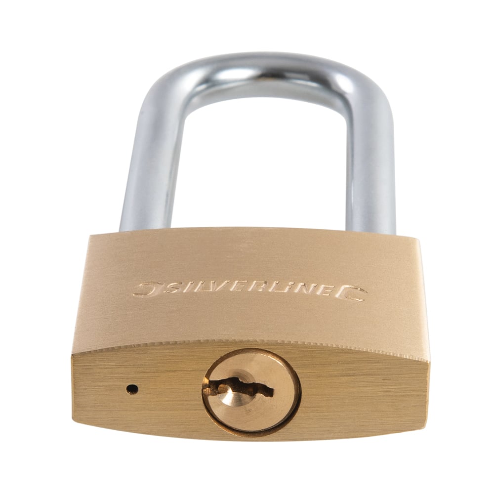 Toolstream Ltd | Silverline Brass Padlock