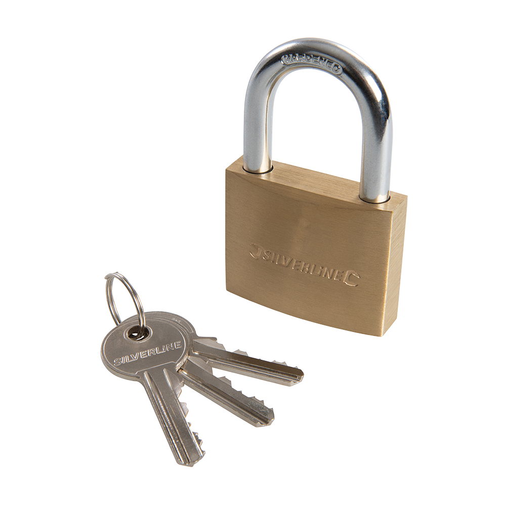 Toolstream Ltd | Silverline Brass Padlock