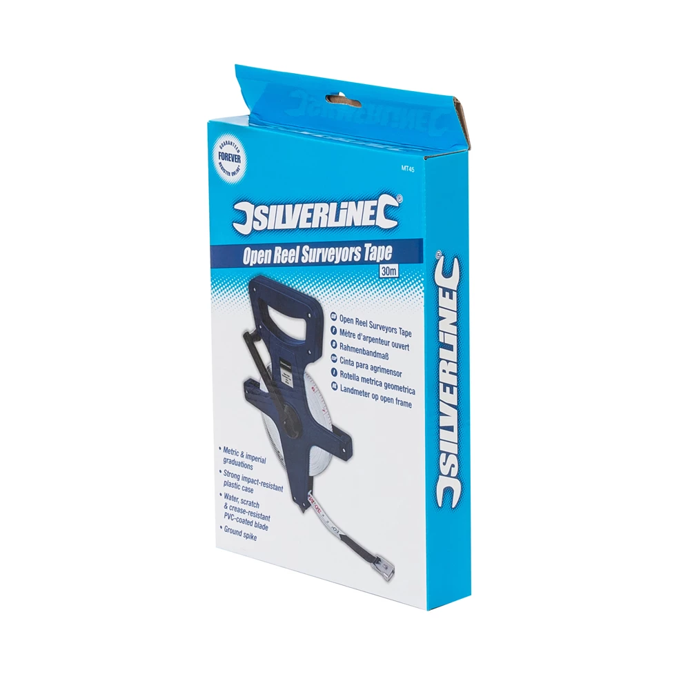 Toolstream Ltd | Silverline Open Reel Surveyors Tape