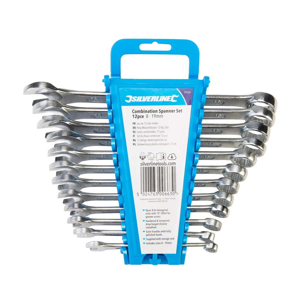 Toolstream Ltd | Silverline Combination Spanner Set 12pce