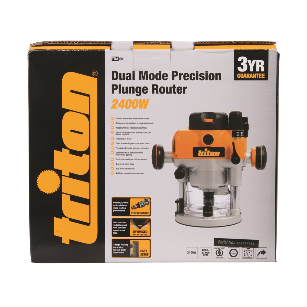 Toolstream Ltd | Triton 2400W Dual Mode Precision Plunge Router