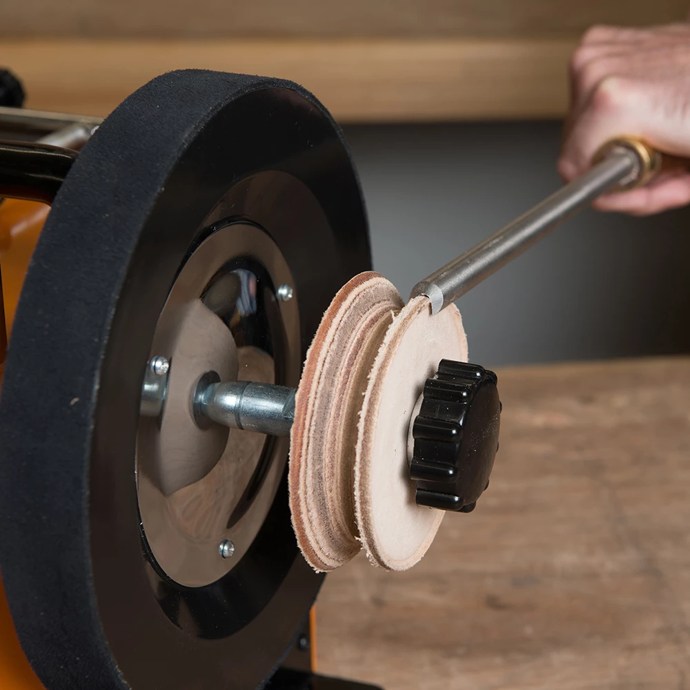 Toolstream Ltd | Triton Profiled Leather Honing Wheel